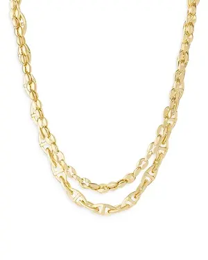 Ettika 18k Plated Linked Chain Necklace Set