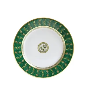 Bernardaud Constance Malachite Salad Plate - Green