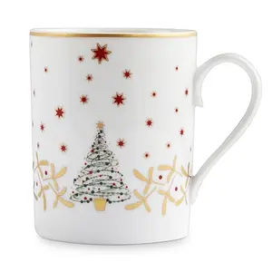 Bernardaud Noel Blanc Mug - White