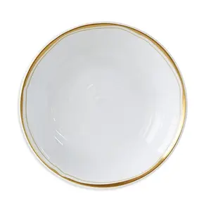 Bernardaud Albatre Deep Round Dish - White/gold