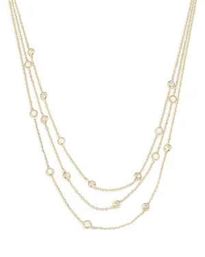 Ettika Crystal Zirconia Collar Necklace - Gold