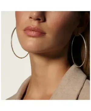 John Hardy Sterling Classic Chain Extra-large Hoop Earrings