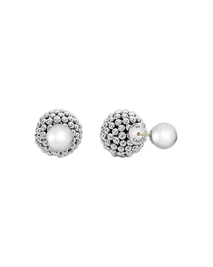 Lagos Sterling Caviar Bead Stud Earrings