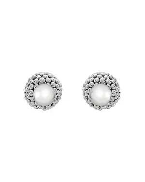 Lagos Sterling Caviar Bead Stud Earrings