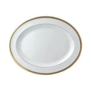 Bernardaud Athena Oval Platter, 13 - Gold