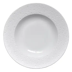 Bernardaud Ecume Rim Soup - White