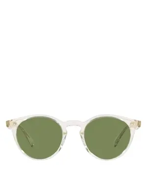 Oliver Spencer Romare 50mm Sunglasses - Gray/green Polarized Solid