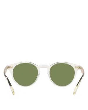 Oliver Spencer Romare 50mm Sunglasses - Gray/green Polarized Solid