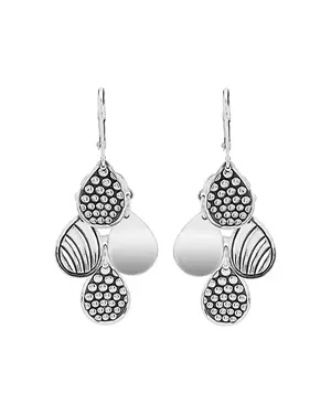 Lagos Sterling Caviar Drop Earrings - Silver