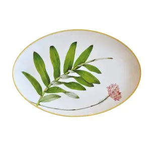 Bernardaud Jardin Indien Oval Platter - Floral
