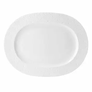 Bernardaud Ecume Oval Platter - White