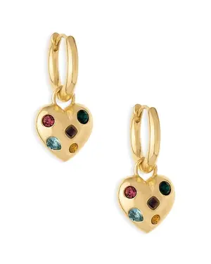 Ettika Heart Drop Earrings