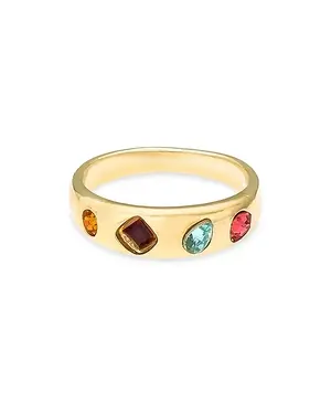 Ettika Gold-tone Multi Stone Ring