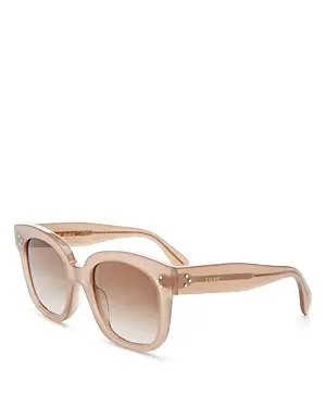 Celine Celine Square Sunglasses, 54mm Beige/brown