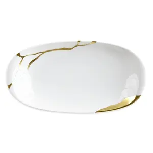 Bernardaud Kintsugi Relish Dish - White