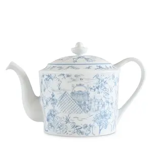 Bernardaud Tout Paris Teapot - White/blue