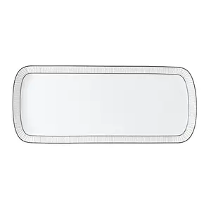 Bernardaud Dune Rectangular Cake Platter, 14 - White