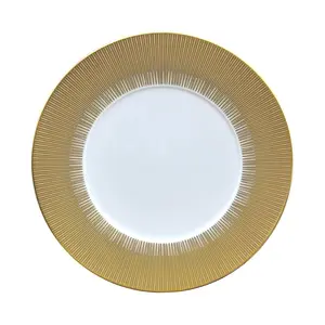 Bernardaud Sol Large Service Plate - Gold/white