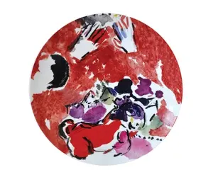 Bernardaud Marc Chagall Coupe Plate, Set Of 6
