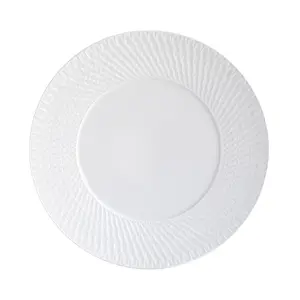 Bernardaud Twist Collection Service Plate - White