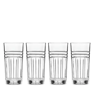 REED & BARTON Tempo Hiball Glasses, Set Of 4 Exclusive - Clear