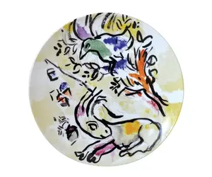 Bernardaud Marc Chagall Coupe Plate, Set Of 6 - Multi