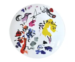 Bernardaud Marc Chagall Coupe Plate, Set Of 6