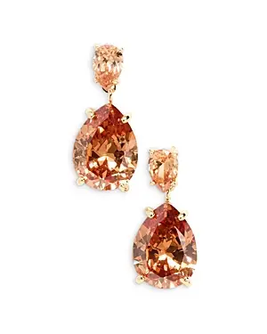 Shashi Vivant Crystal Pear Drop Earrings