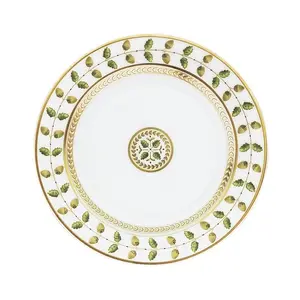 Bernardaud Constance Salad Plate Green/gold