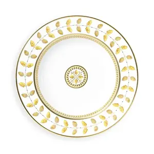 Bernardaud Constance Rim Soup Bowl - Yellow - White