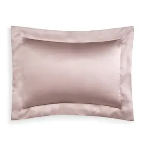 Gingerlily Solid Silk Boudoir Sham - Pink