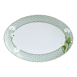 Bernardaud Praiana Oval Platter 15 - Green