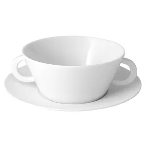 Bernardaud Ecume Cream Soup Cup - White