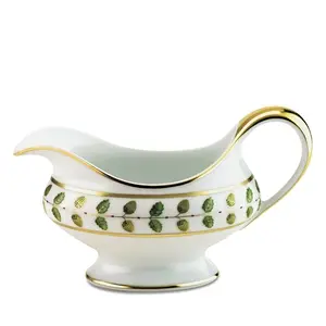 Bernardaud Constance Gravy Boat - Green/gold