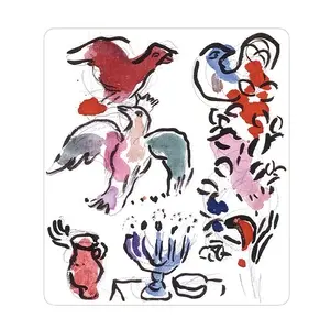 Bernardaud Marc Chagall Asher Tribe Rectangular Tray - Multi