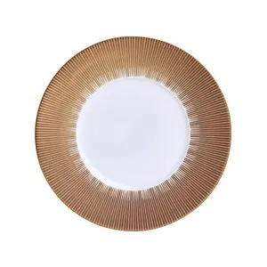 Bernardaud Sol Bread & Butter Plate - Gold/white