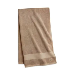 Lacoste Heritage Antimicrobial Bath Towel - Sand