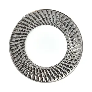 Bernardaud Twist Bread & Butter Plate Exclusive - Platinum