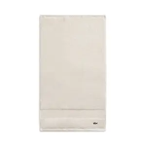 Lacoste Heritage Antimicrobial Hand Towel - Chalk