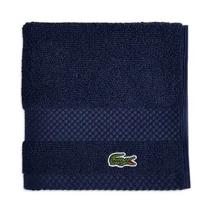 Lacoste Heritage Antimicrobial Washcloth Navy
