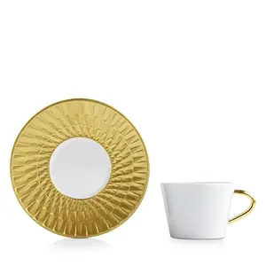 Bernardaud Twist Espresso Saucer Exclusive - Gold