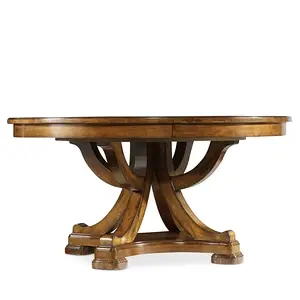 HOOKER FURNITURE Tynecastle Round Pedestal Dining Table - Caramel