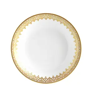 Bernardaud Venise Open Vegetable Dish - White/gold