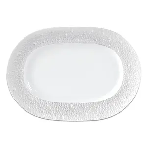 Bernardaud Ecume Perle Relish Dish - White