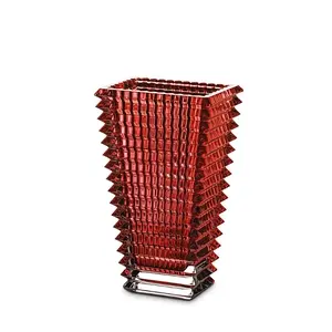 THE MARTHA, BY BACCARAT Eye Small Rectangular Vase - Red