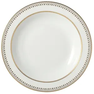 Bernardaud Soleil Levant Deep Round Dish - White/gold