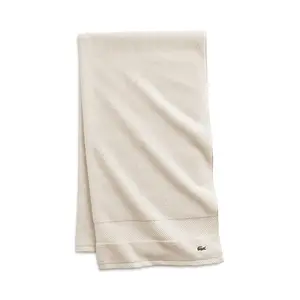 Lacoste Heritage Antimicrobial Bath Sheet - Chalk