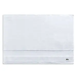 Lacoste Heritage Antimicrobial Tub Mat White