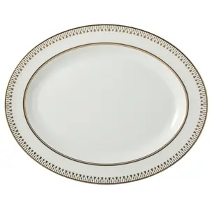 Bernardaud Soleil Levant Oval Platter, 15 - White/gold