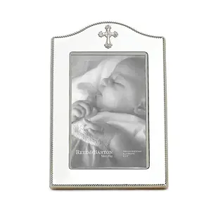 REED & BARTON Abbey Cross Silverplated Picture Frame, 4 X 6 - Metallic